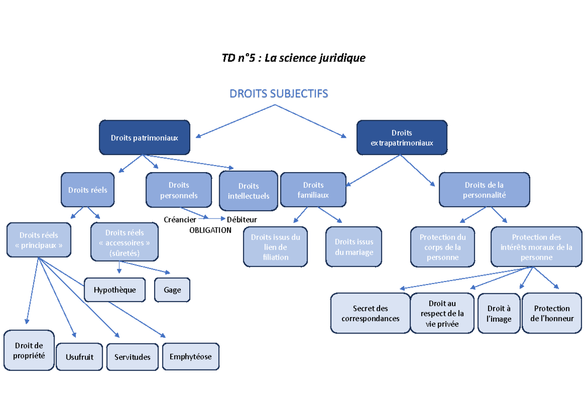 Classification droits subjectifs - TD n°5 : La science juridique DROITS ...