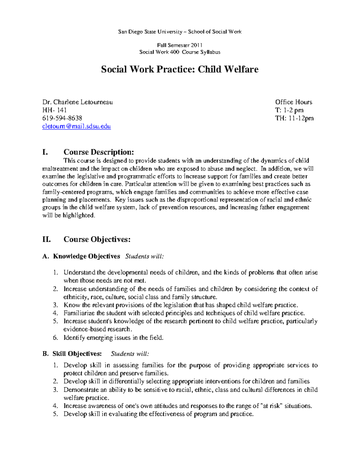400section 1 - Notes for child welfare programmes - San Diego State ...