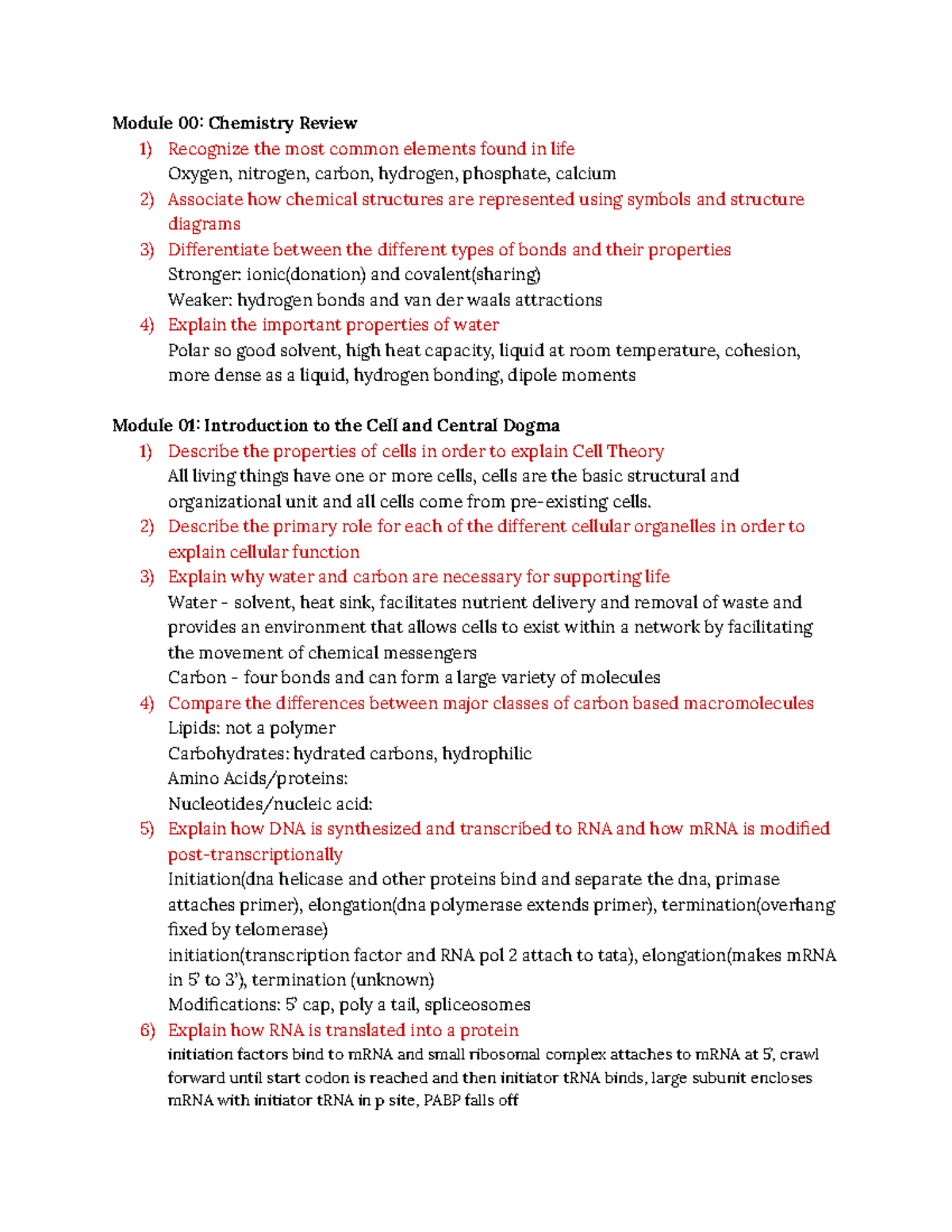 Phgy Midterm Learning Outcomes - Module 00 Chemistry Review 1 ...