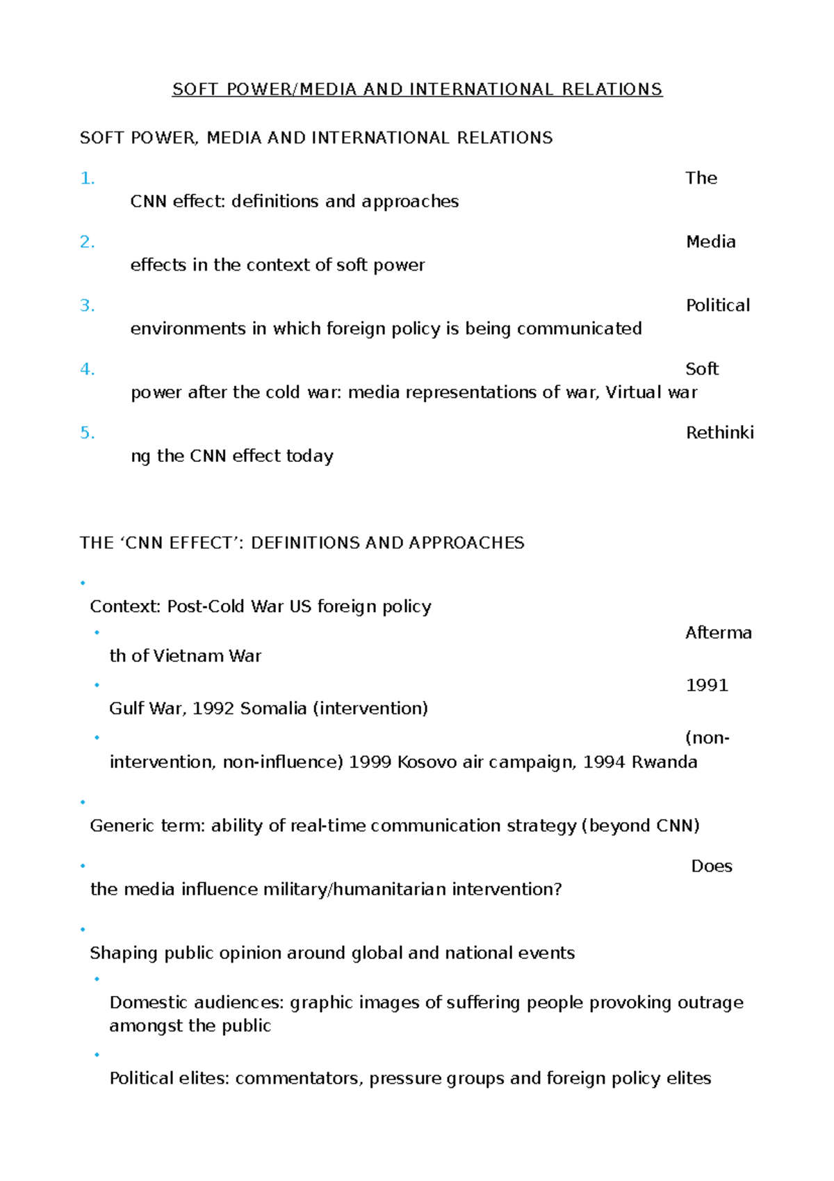 Soft power, media and international relations - SOFT POWER/MEDIA AND ...