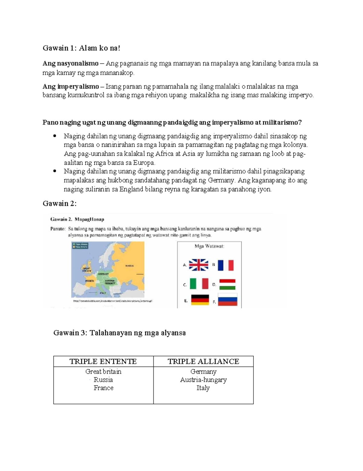 Ap cutie1231231 - Gawain 1: Alam ko na! Ang nasyonalismo – Ang ...