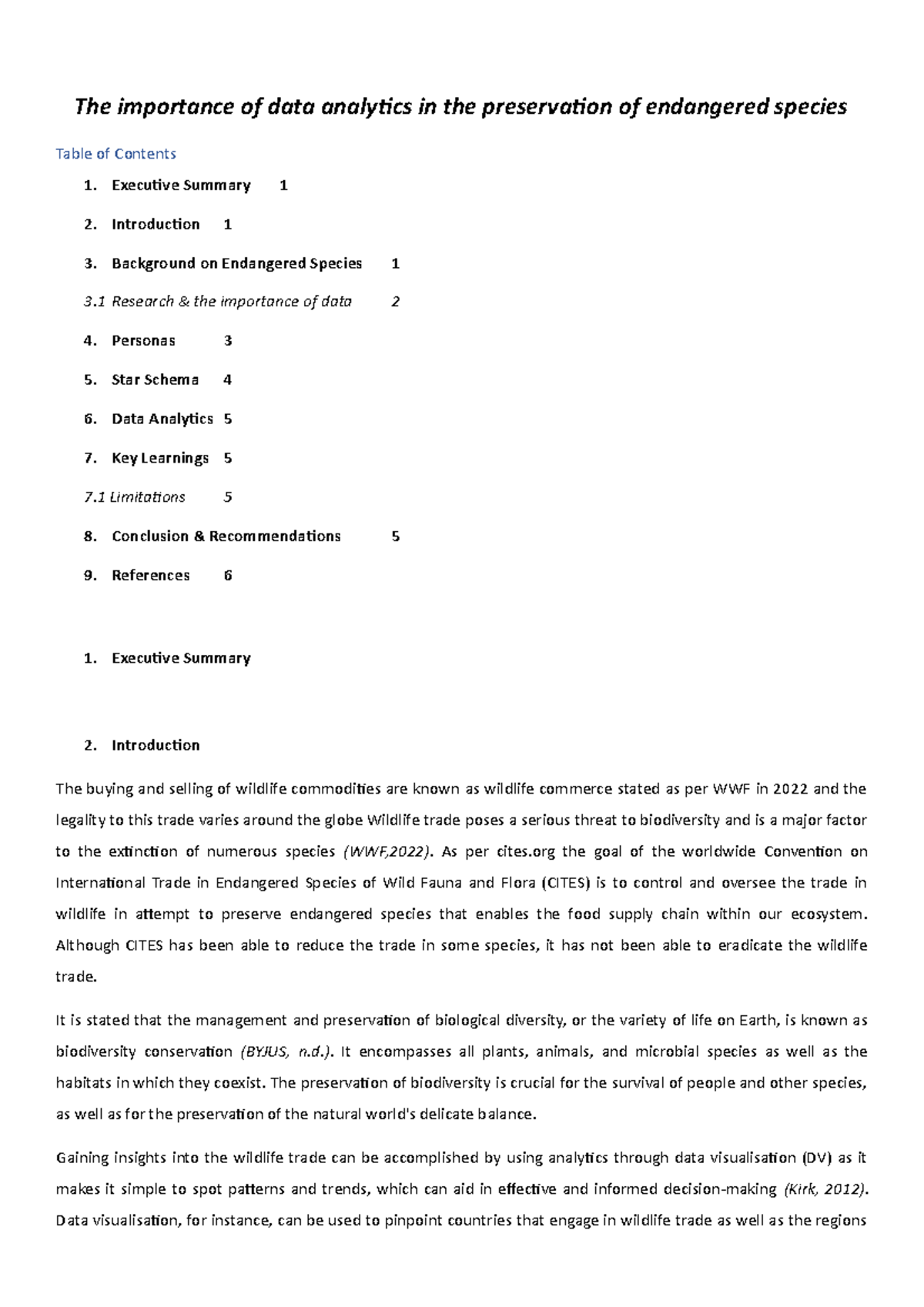 Applied Project - The importance of data analytics in the preservation ...