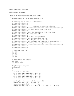 Lab 03 - Instructions - CS 250 Lab 03 Main topics: Fundamentals of Java Modifying Variables User ...