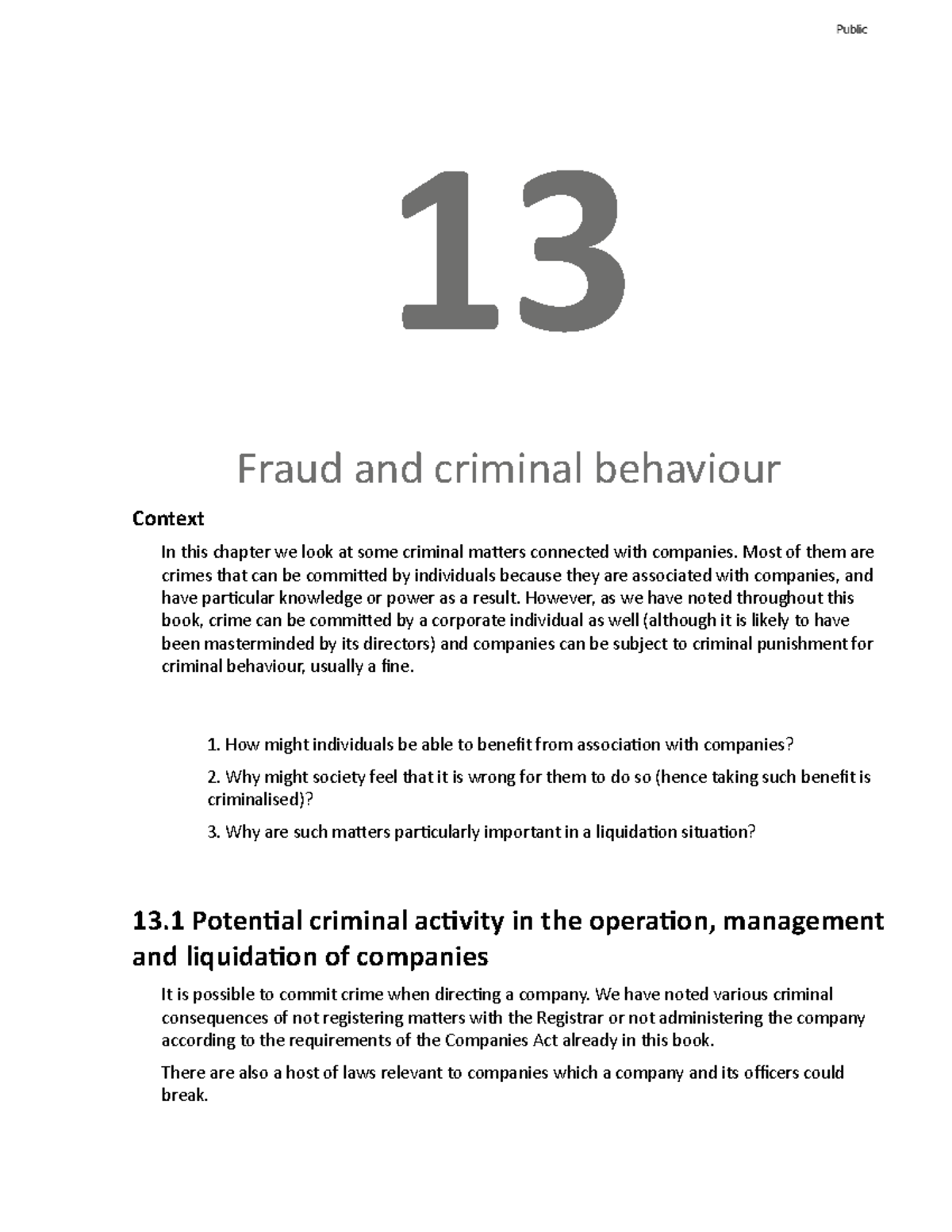 F4 Ch 13 Fraud and criminal behaviour - 13 Fraud and criminal behaviour ...