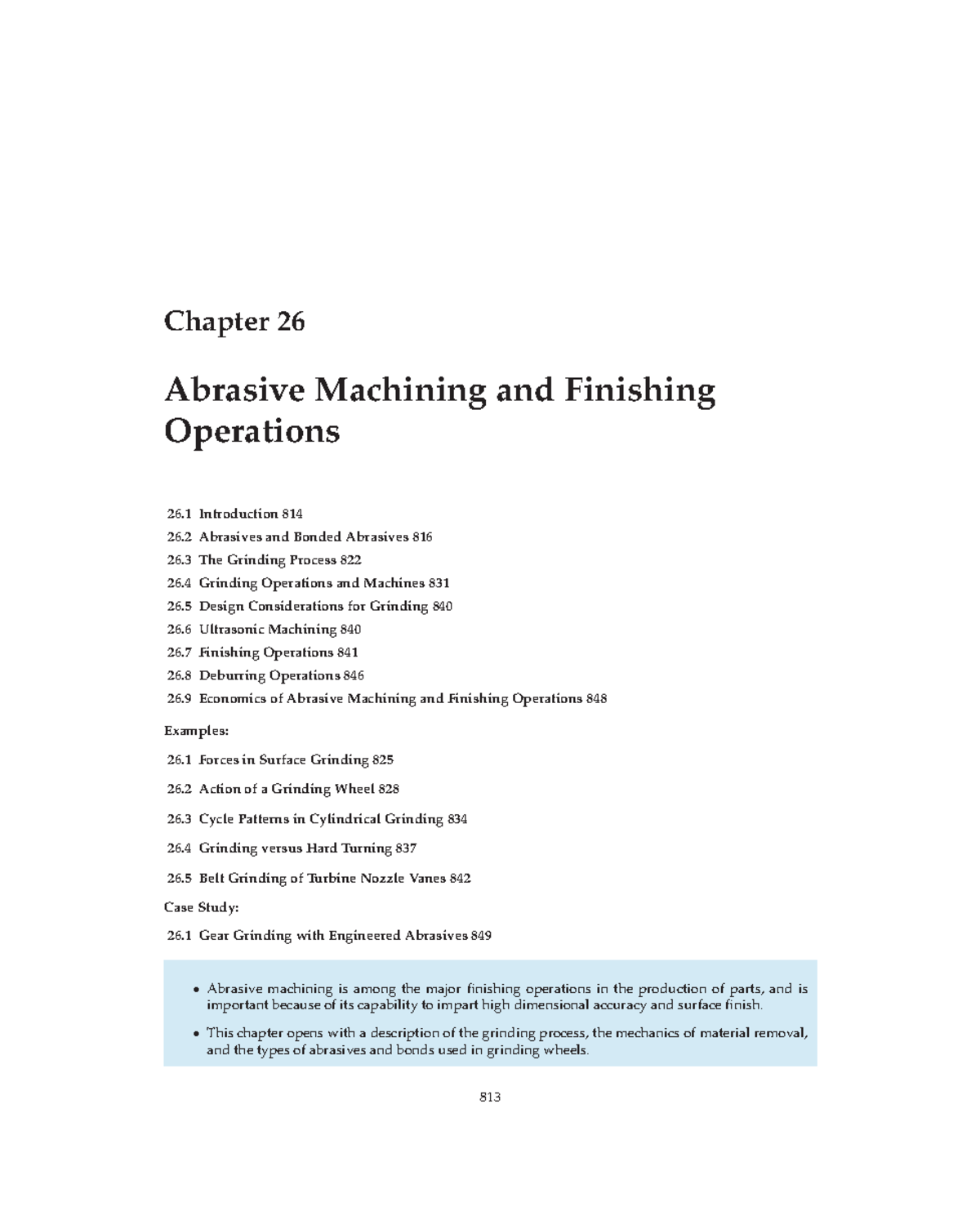 Chapter 26 - given lecture during semester - Chapter 26 Abrasive ...