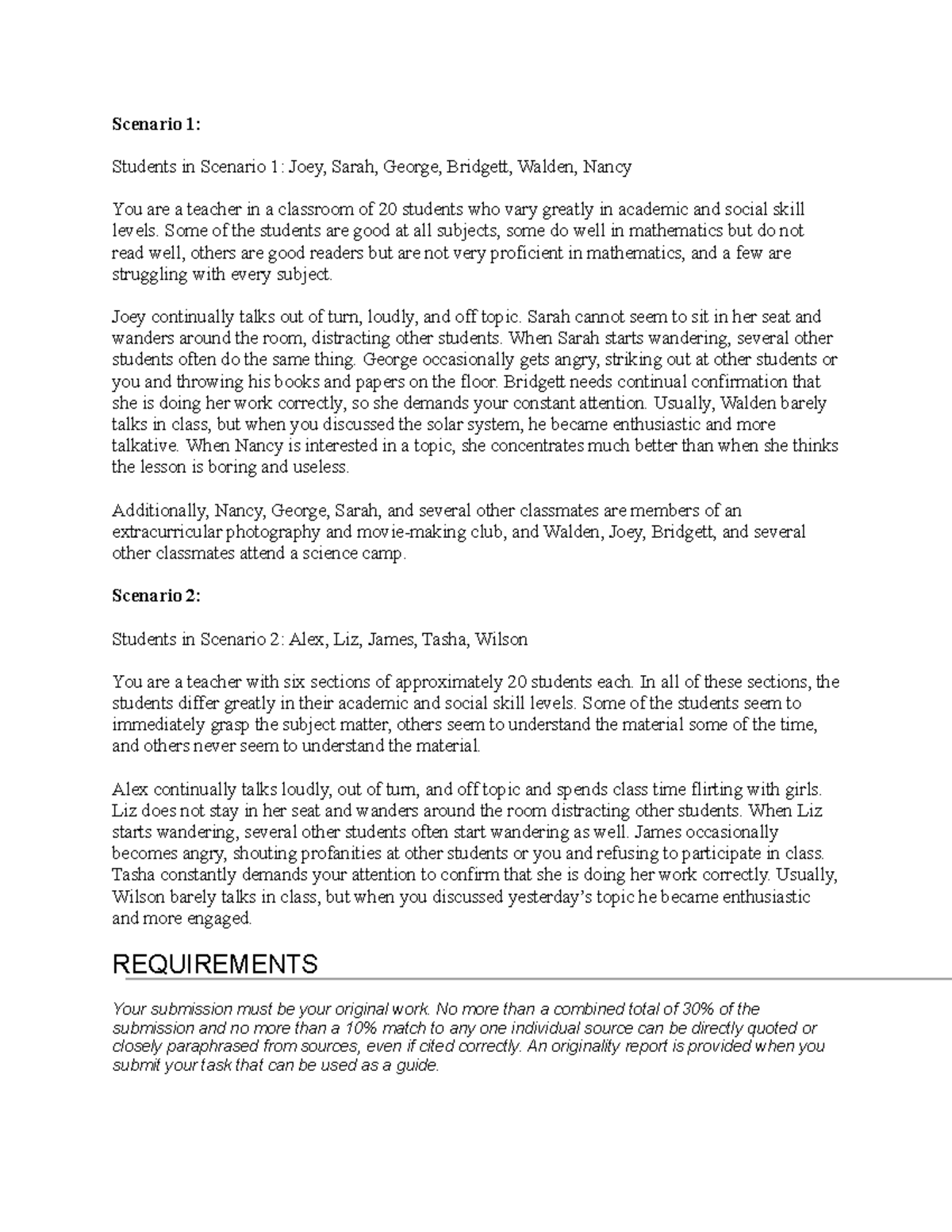 Classroom Management, Engagement, and Motivation – C572 task 1 ...