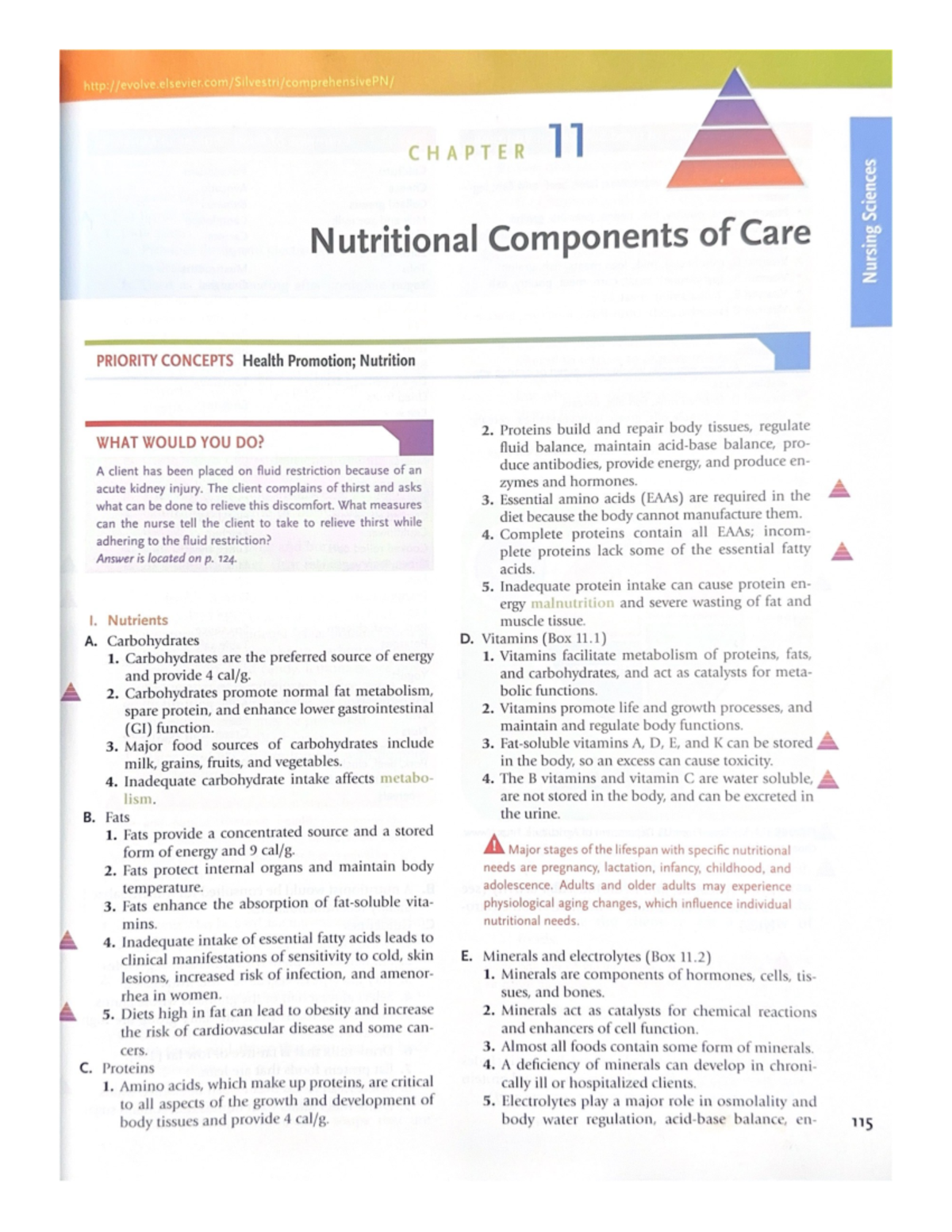 Nclex -pn Examination Review -nutrition Chapter 11 - NURSING 399A - Studocu