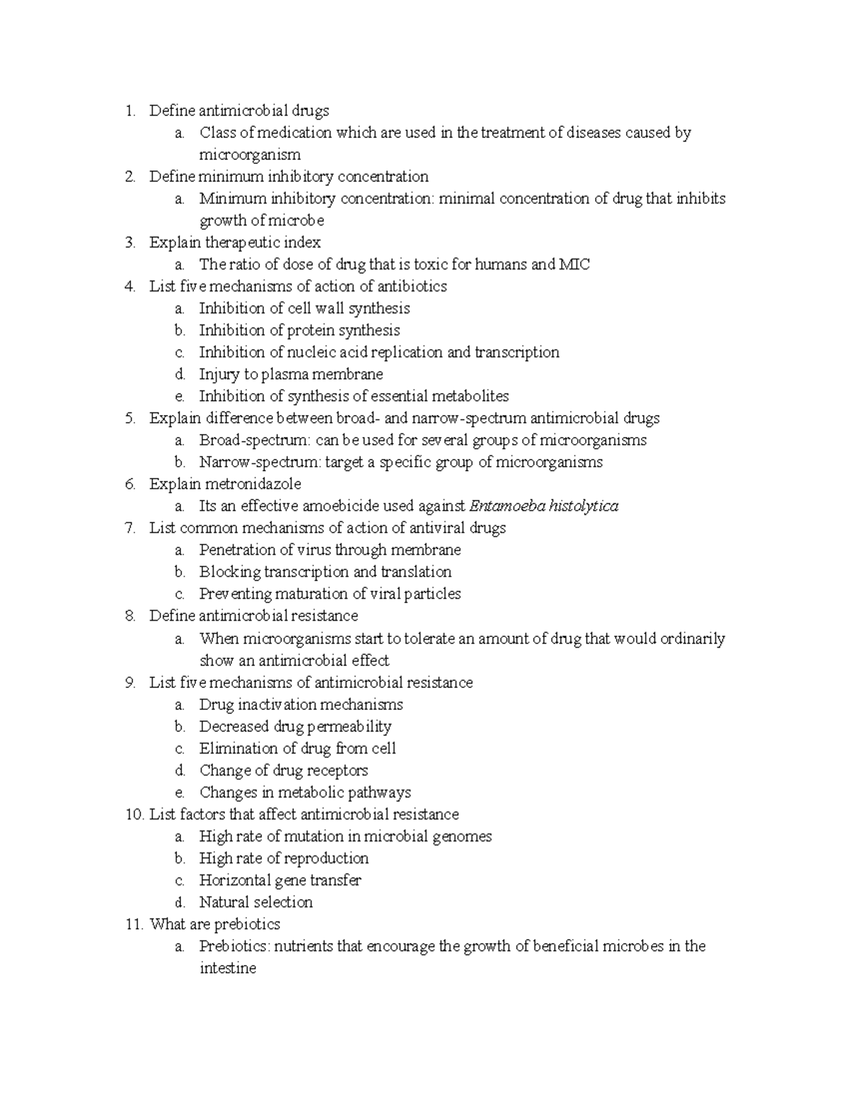 Antimicrobial Treatment, Resistance, & Toxicity Practice Questions ...