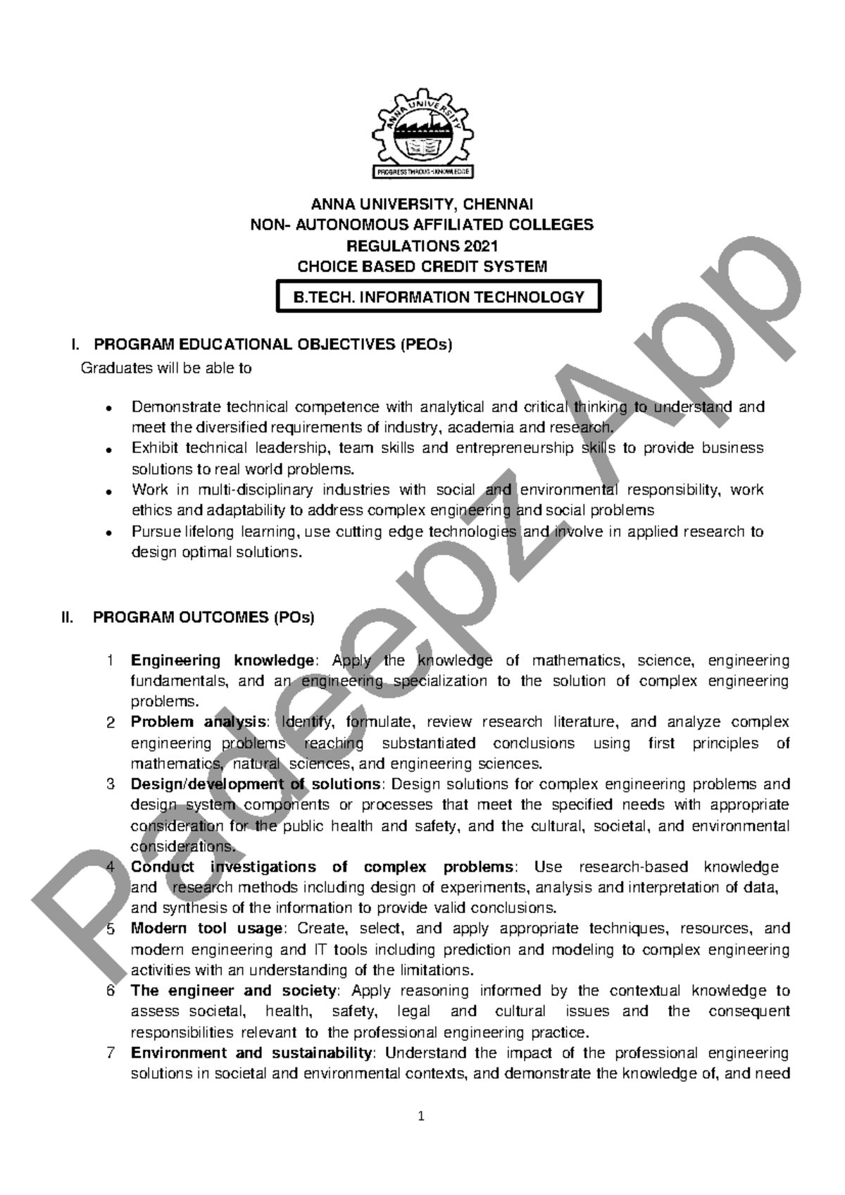 B.Tech.IT R21 Padeepz App - ANNA UNIVERSITY, CHENNAI NON- AUTONOMOUS ...