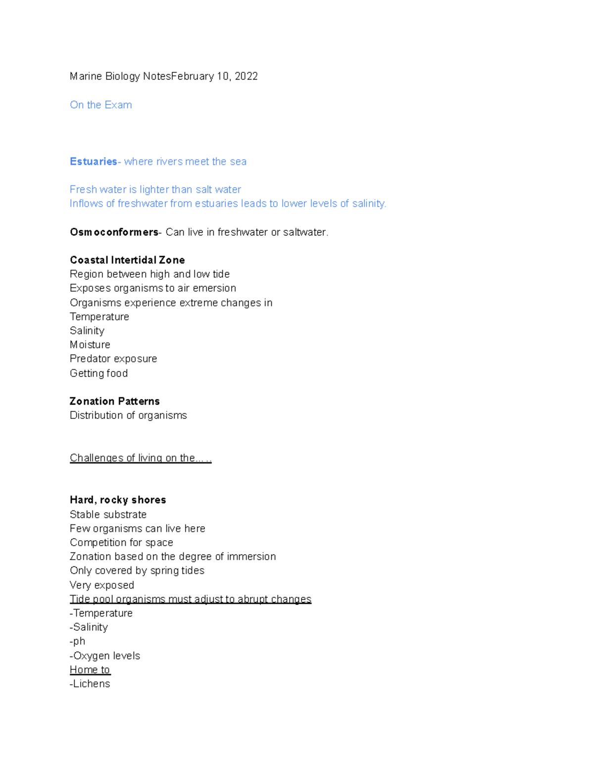 Marine Biology Notes - Marine Biology NotesFebruary 10, 2022 On the ...