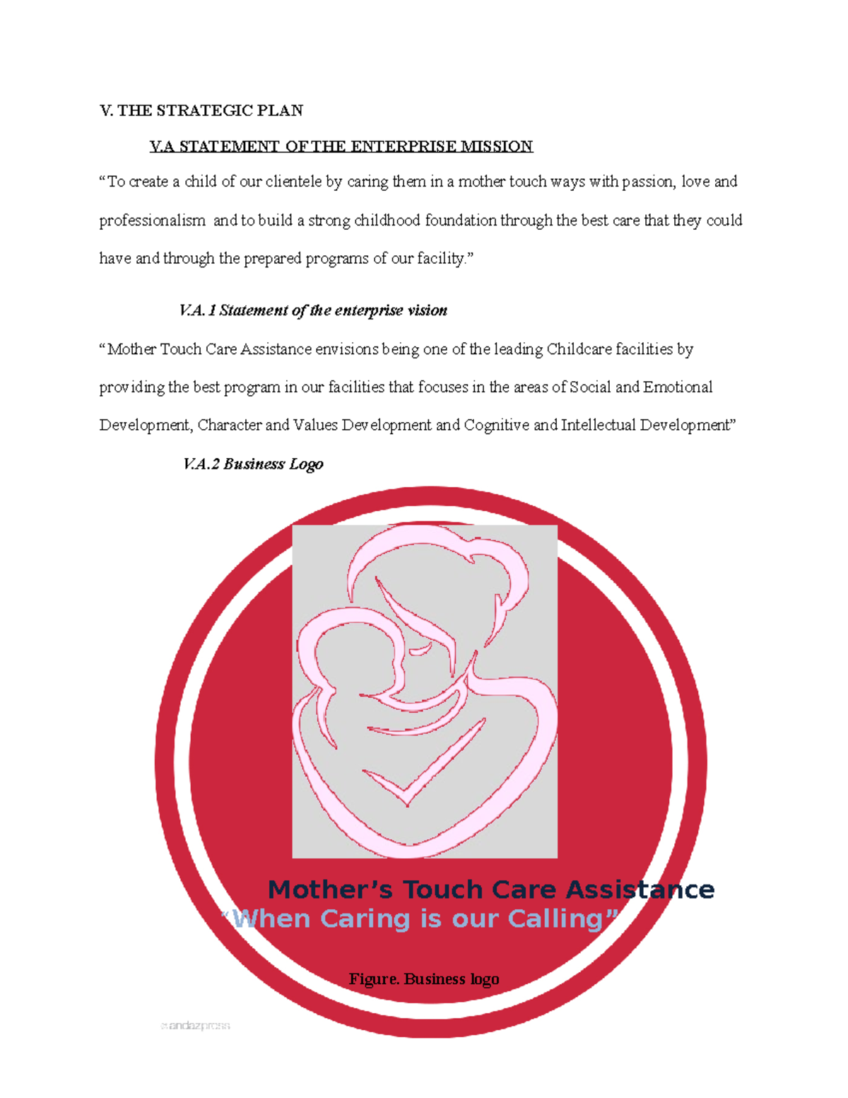 BP 5- THE Strategic PLAN - V. THE STRATEGIC PLAN V STATEMENT OF THE ...