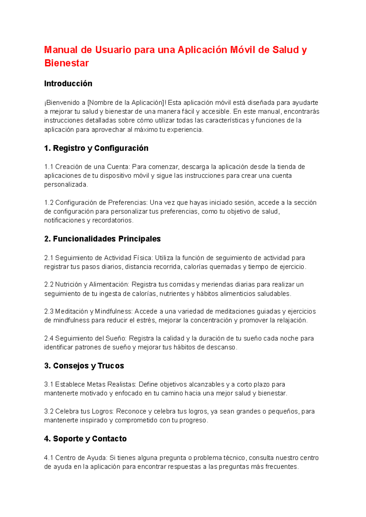 Manual De Usuario Para Una Aplicación Móvil En Este Manual