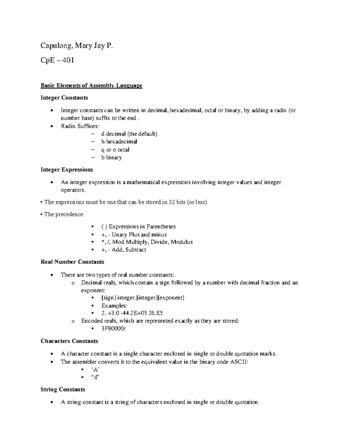 Capulong Mary Jay Comparcorgl - Capulong, Mary Jay P. CpE – 401 Basic ...