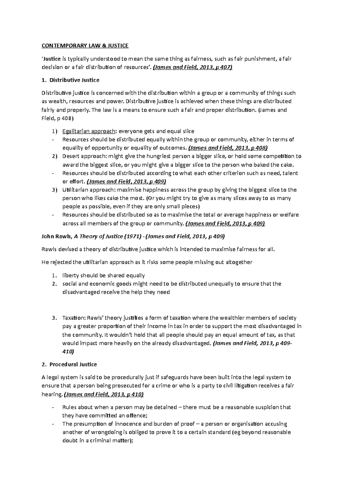 Justice - Summary Law In Context - CONTEMPORARY LAW JUSTICE is ...