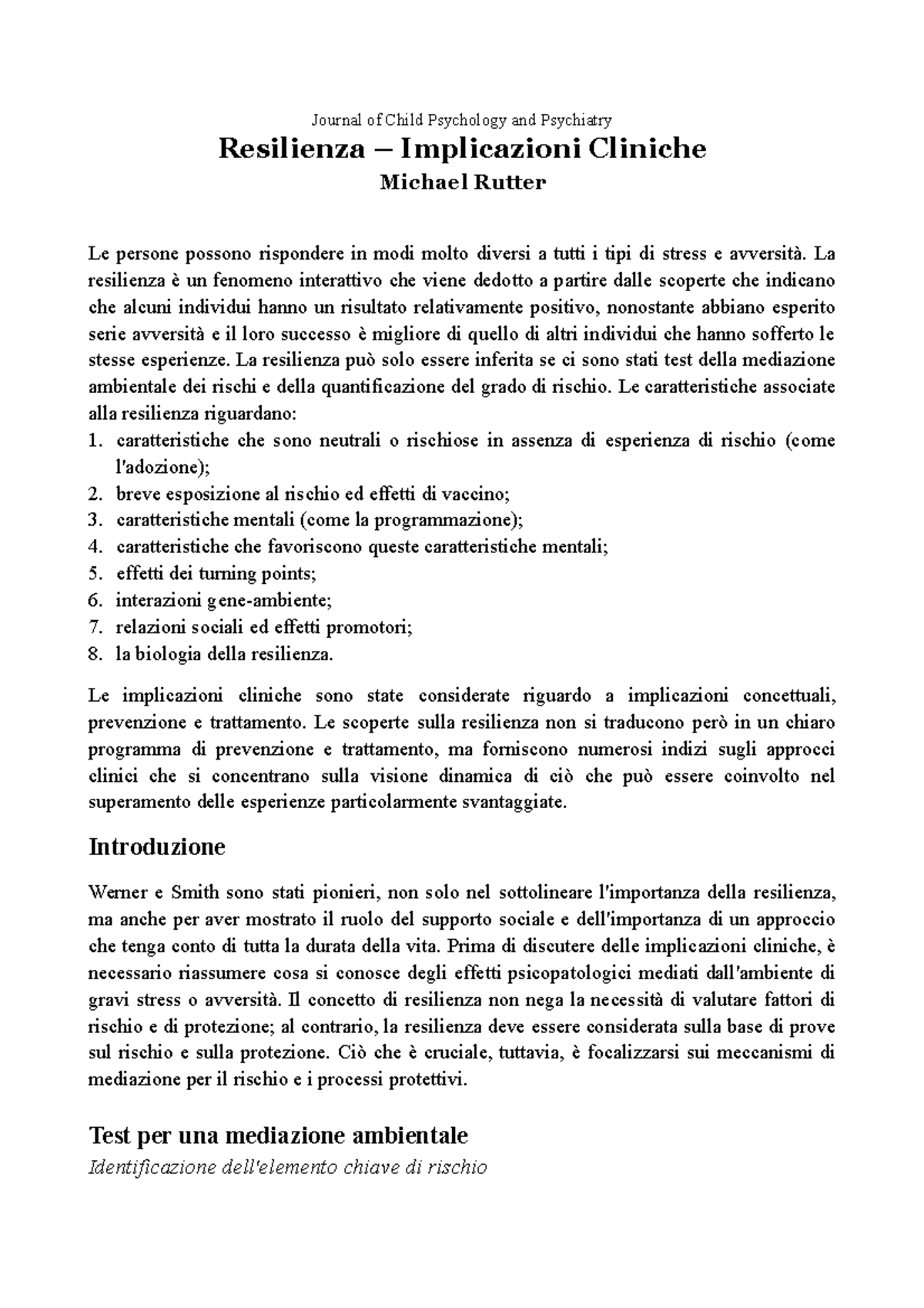 Articolo Rutter 2013 - Resilienza - Journal of Child Psychology and ...