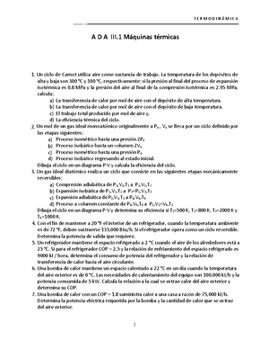 Termo Serie Ejer III - Ejercicios de Entropía con respuestas - T E R M O D I N Á M I C A ...