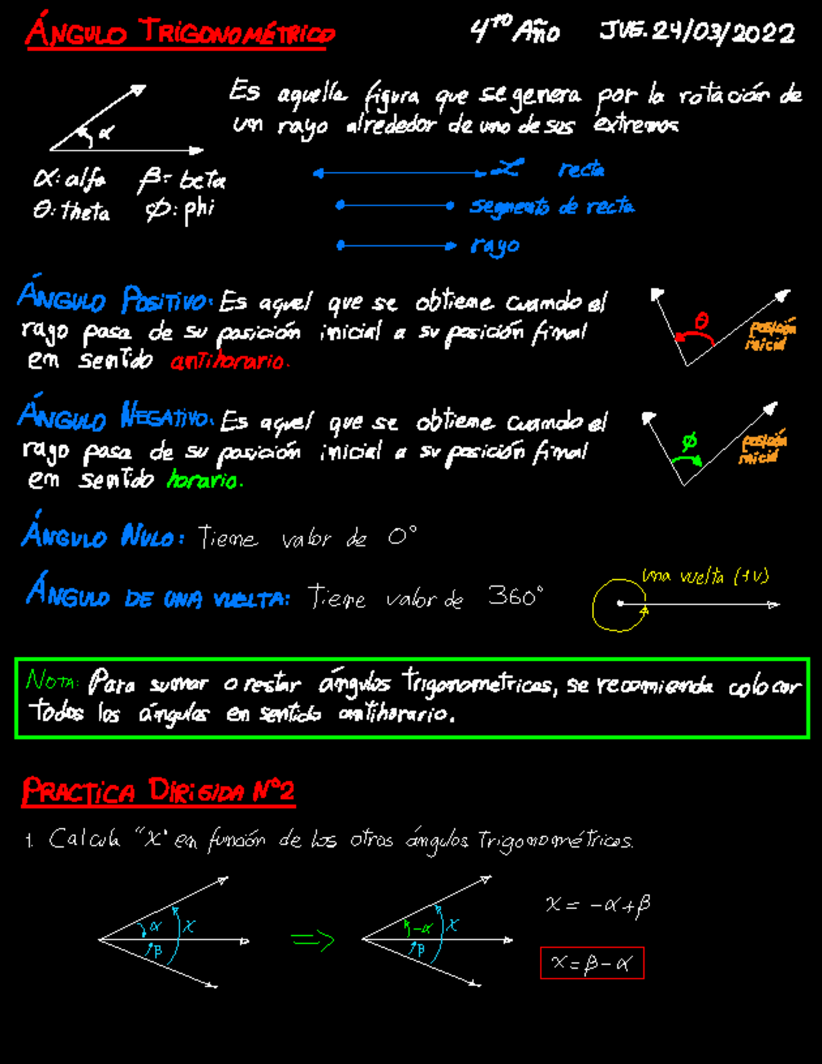 [4to S] S02-TRIG - Ángulo Trigonométrico - ####### ÁNGULO ...