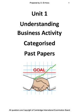 Caie as business 9609 theory v7 - ZNOTES SUMMARIZED NOTES ON THE ...