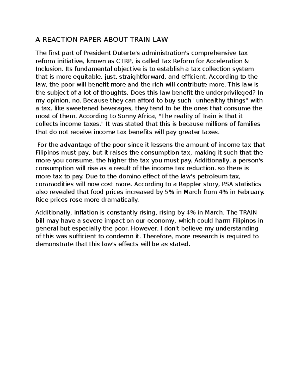 Reaction Paper FABM - its all about practical - A REACTION PAPER ABOUT ...