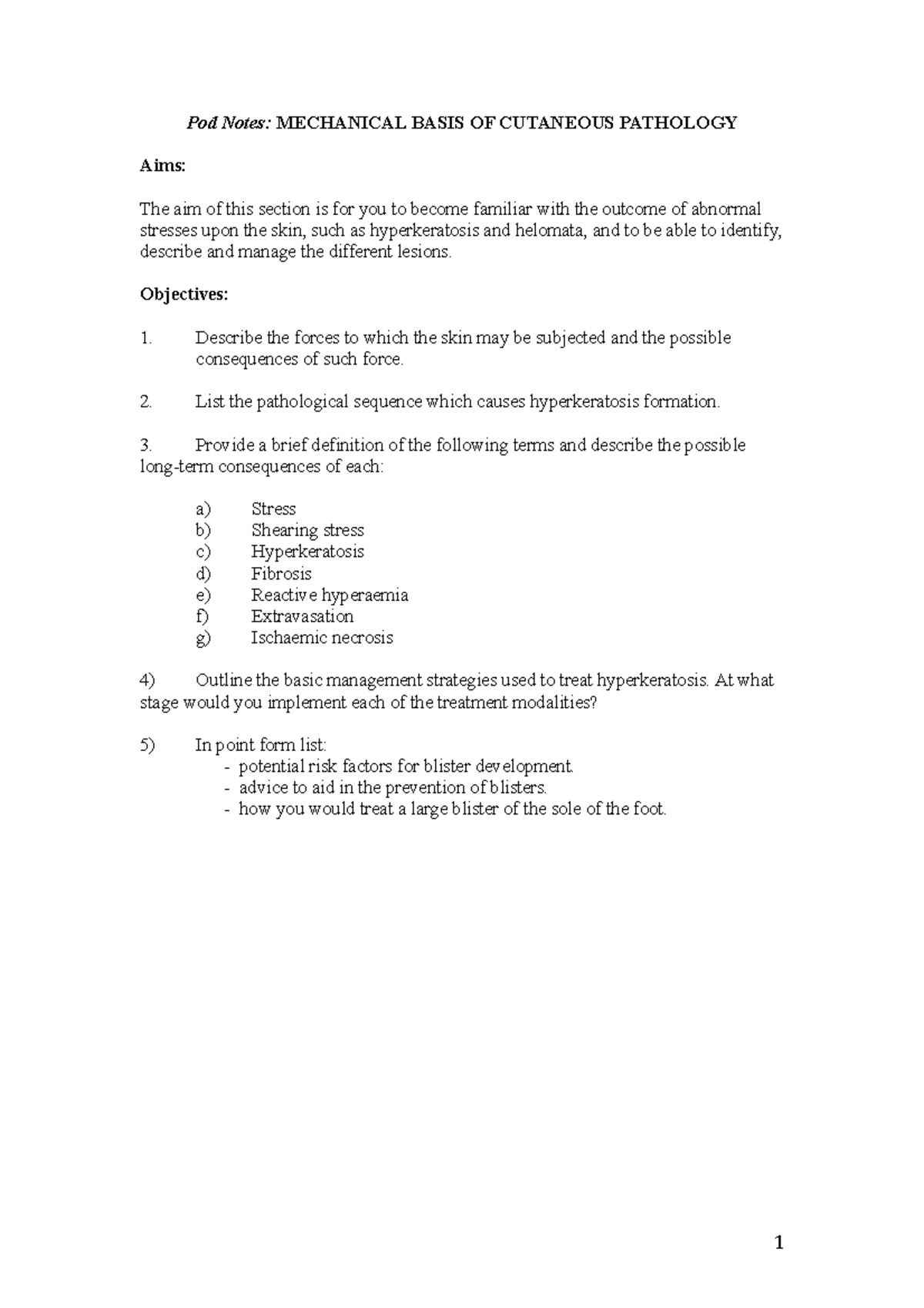 Pod Notes Mech Basis Cut Path - Pod Notes: MECHANICAL BASIS OF ...