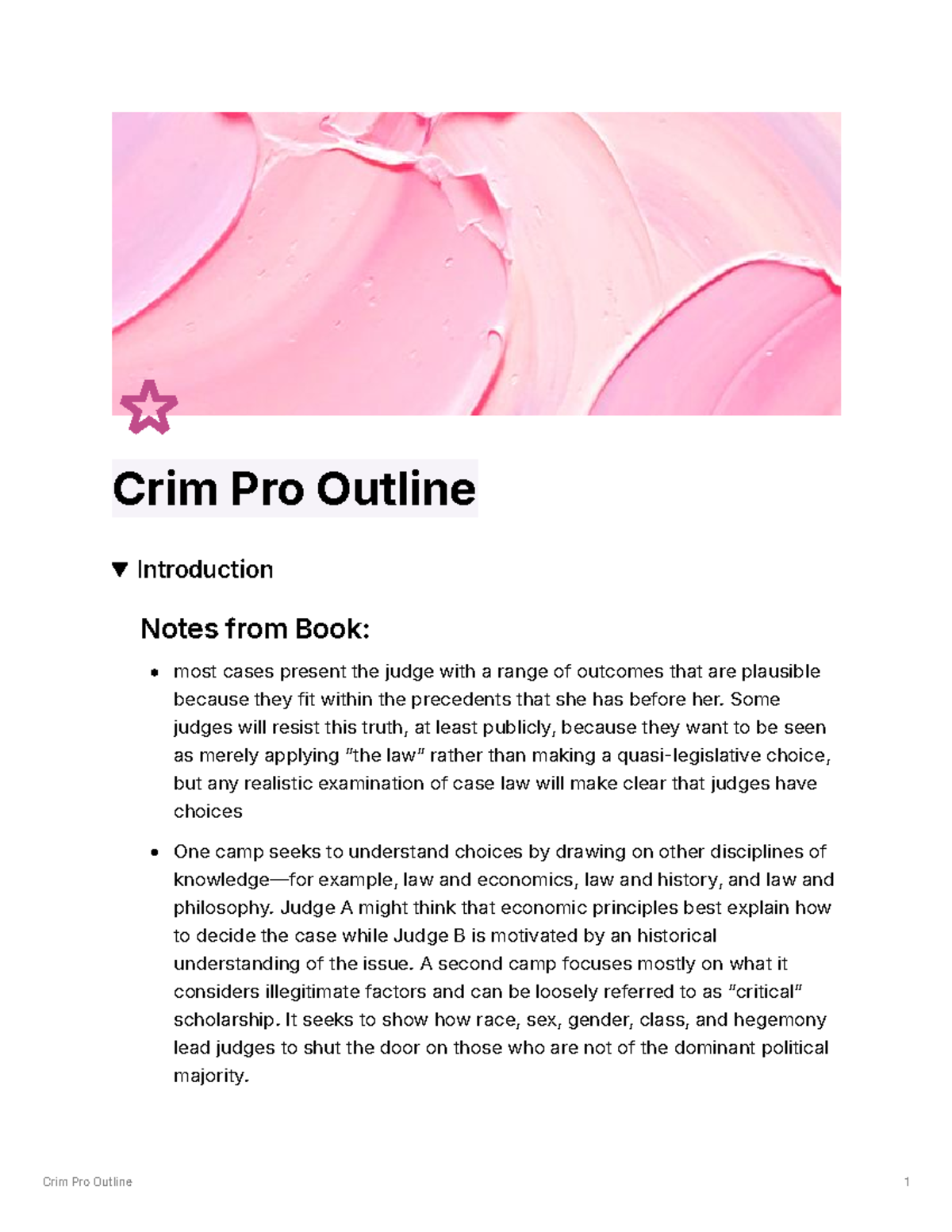 Crim Pro Outline - Crim Pro Outline Introduction Notes from Book: most ...