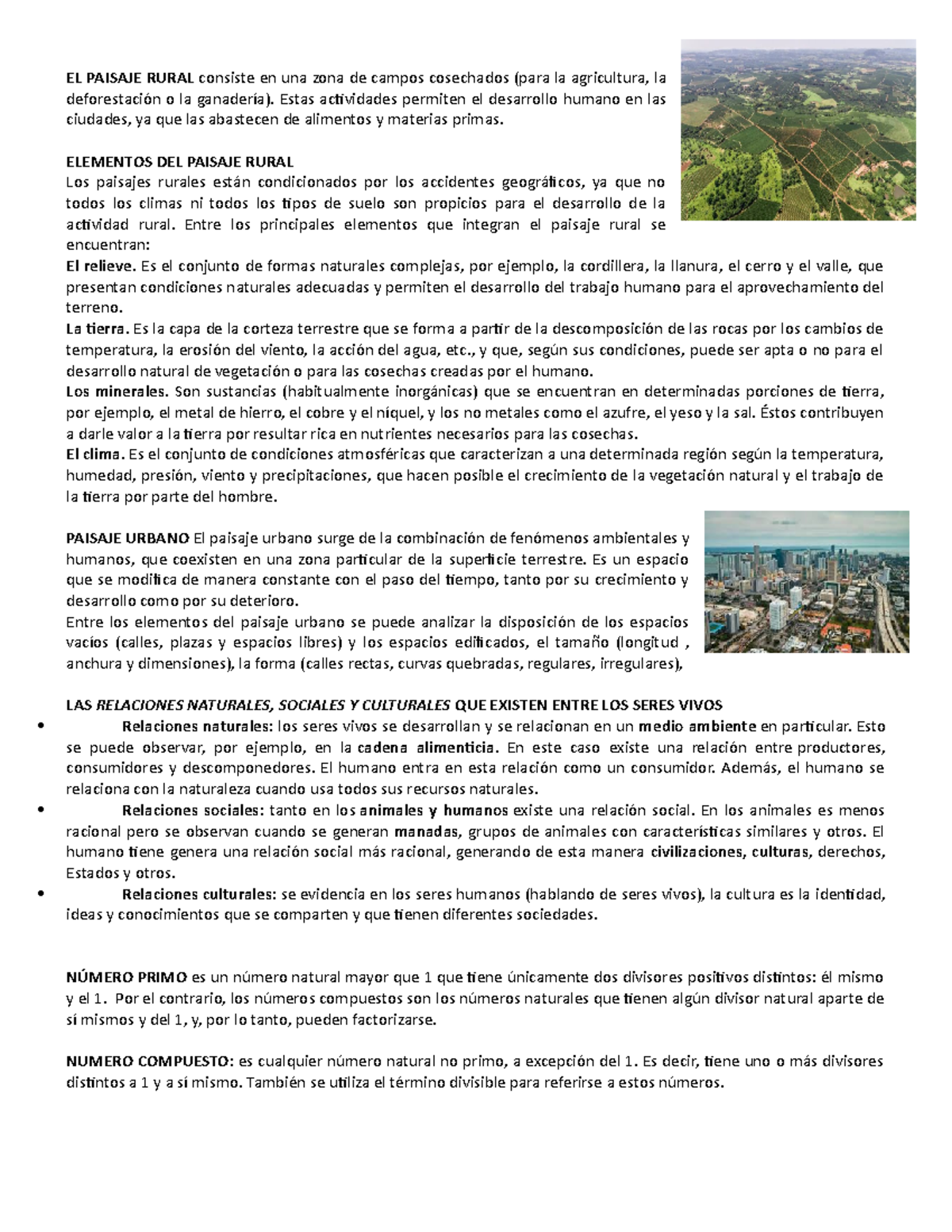 EL Paisaje Rural - EL PAISAJE RURAL consiste en una zona de campos ...