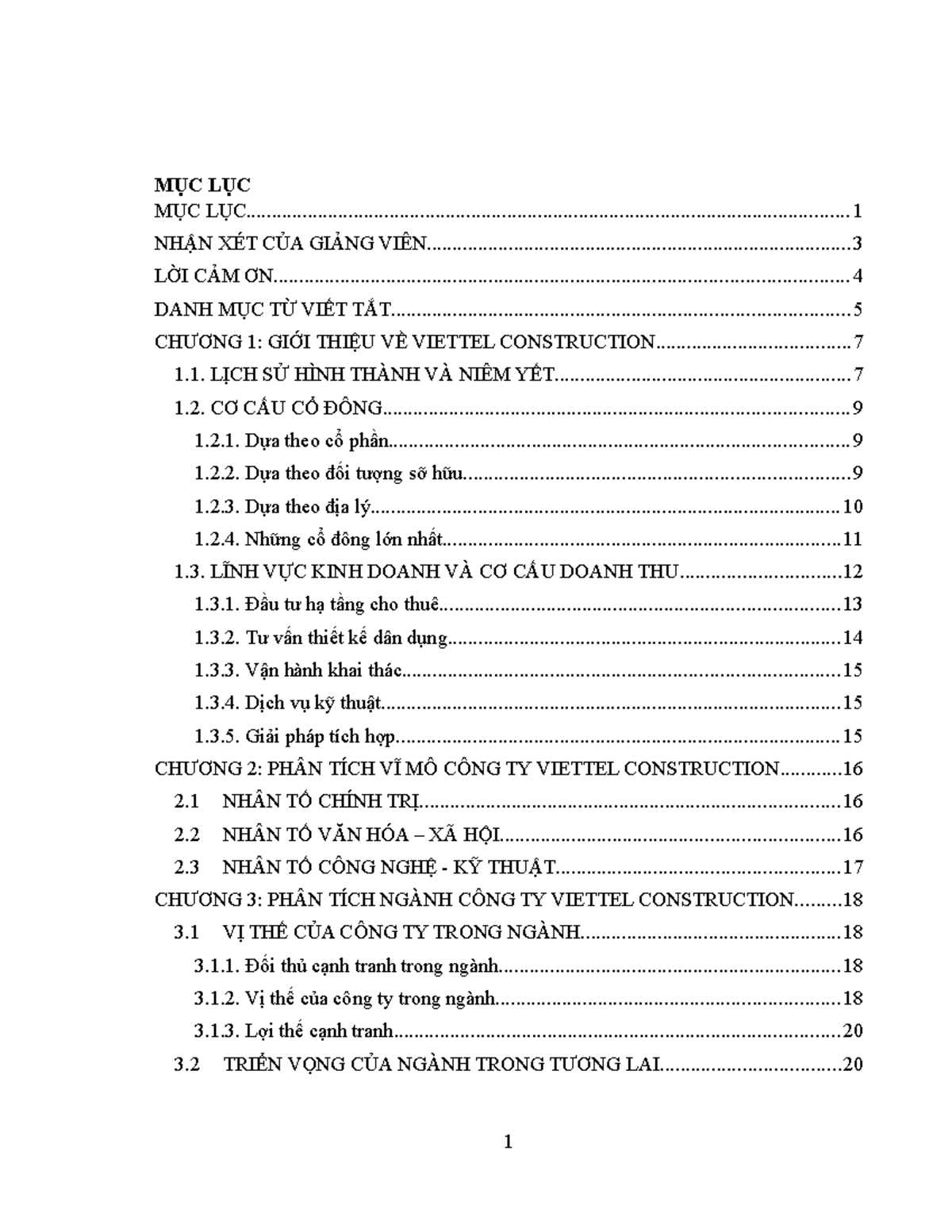 Tiểu-luận - tieu luan ueh - MỤC LỤC MỤC - Studocu