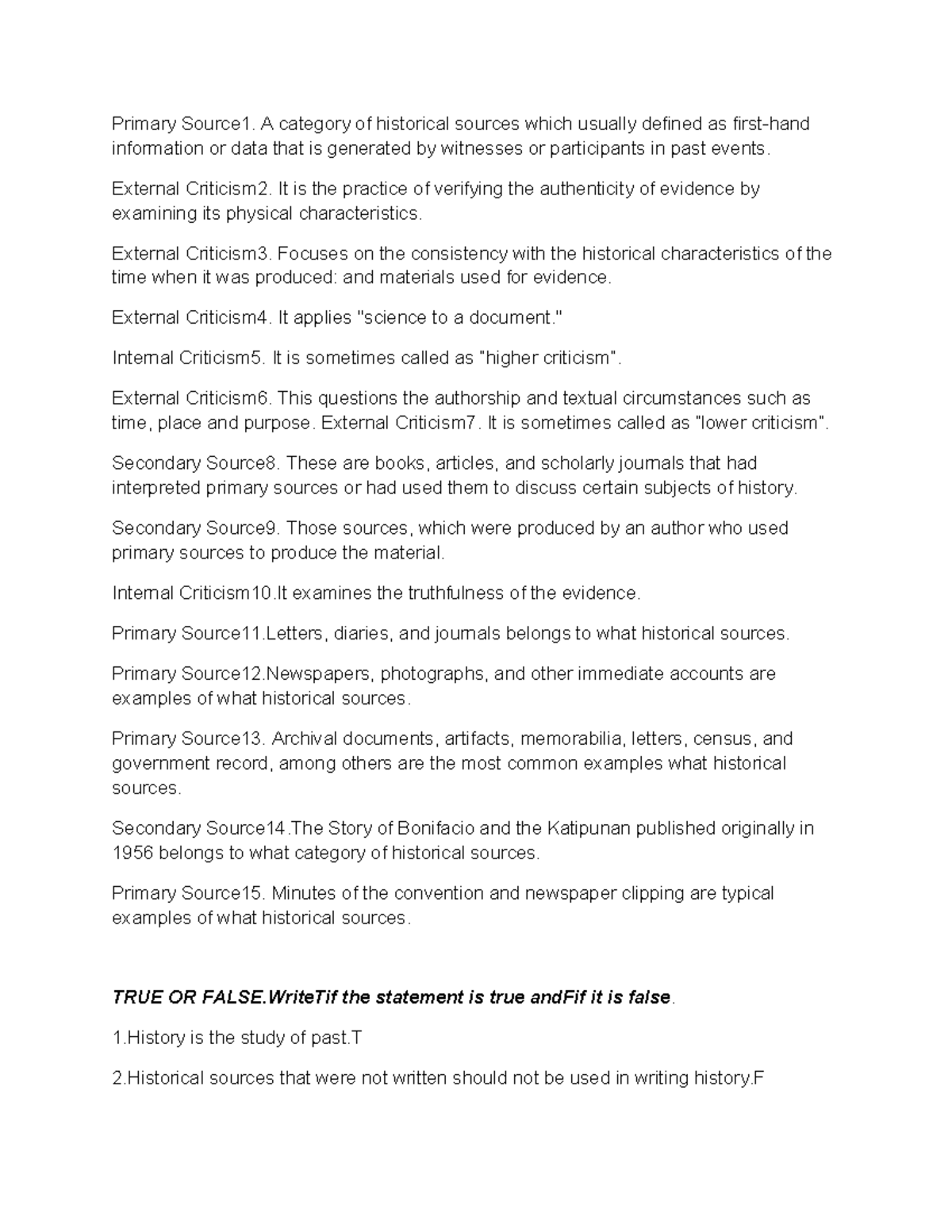 Primary Source 1 - RPH - Primary Source1. A category of historical ...