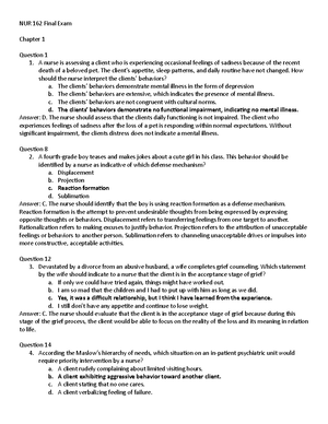 Test 1 Questions - Test 1 Practice - Chapter 1 A Nurse is assessing a ...