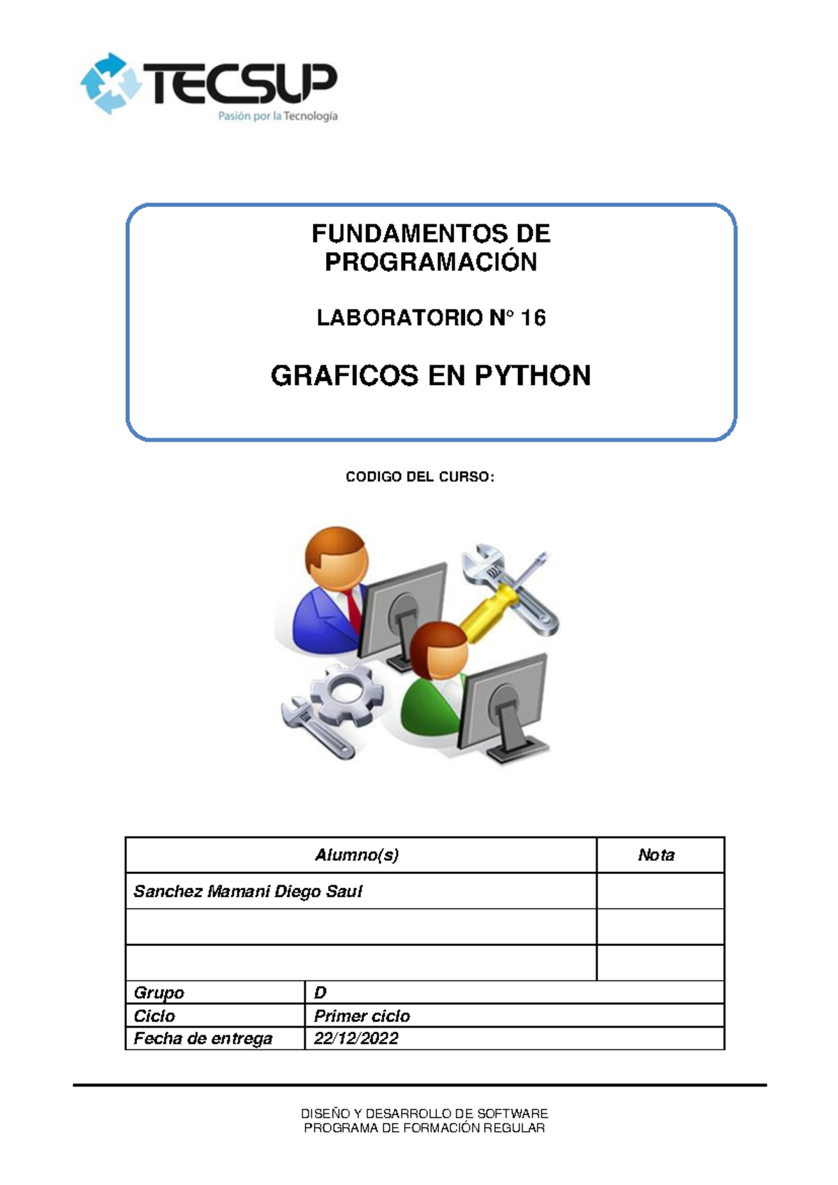 Lab 16 - Graficos con Python - DISEÑO Y DESARROLLO DE SOFTWARE PROGRAMA ...