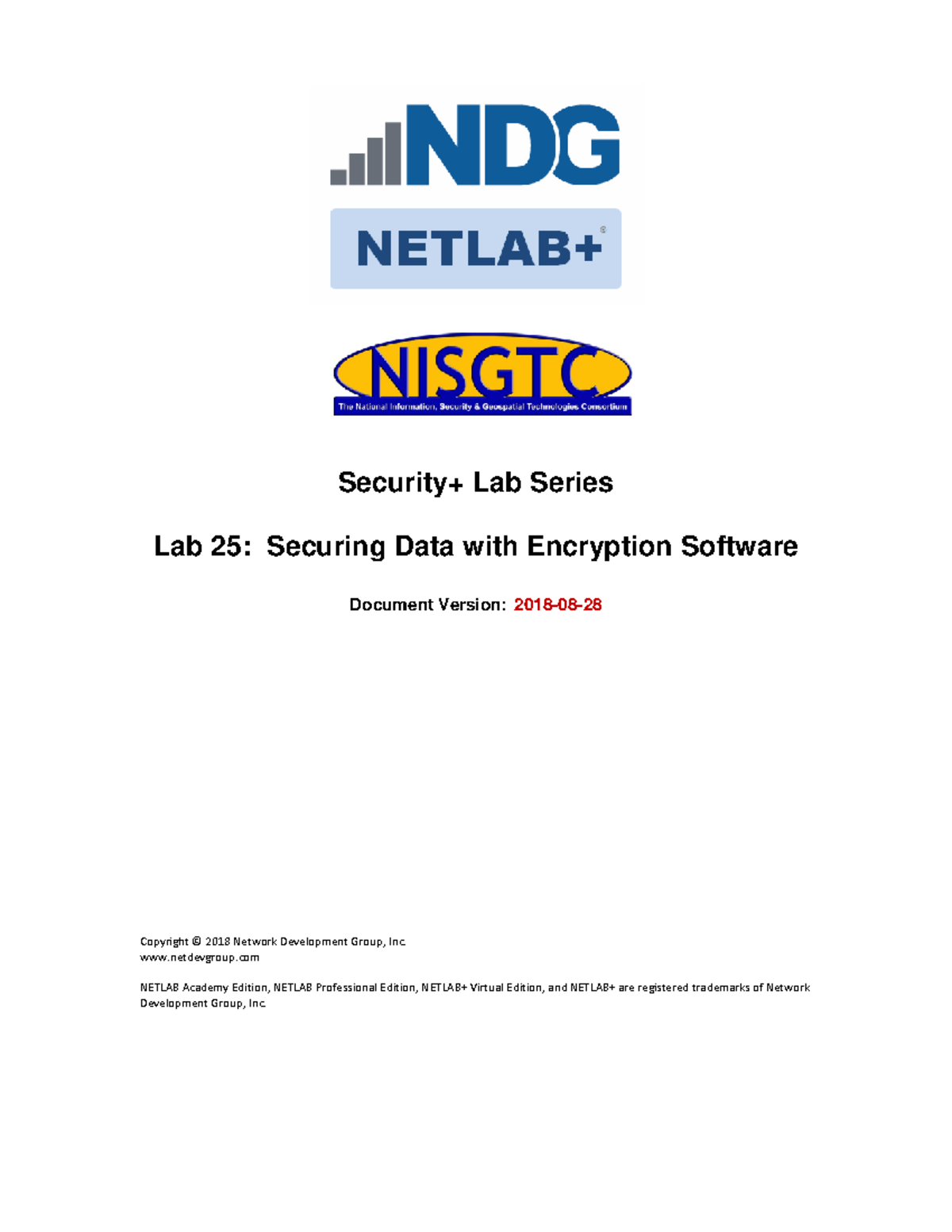 Securing Data with Encryption Software #25 - Security+ Lab Series Lab 25: Securing Data with ...