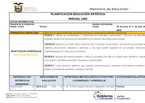 3ERO - Micro - LL - PUD 3 - Planificacion - PLANIFICACIÓN MICROCURRICULAR DE LENGUA Y LITERATURA ...