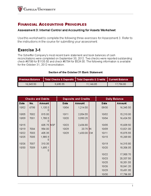 Assessment 1 Financial reports - Adjustment (1): Adjustment (2): 6 ...