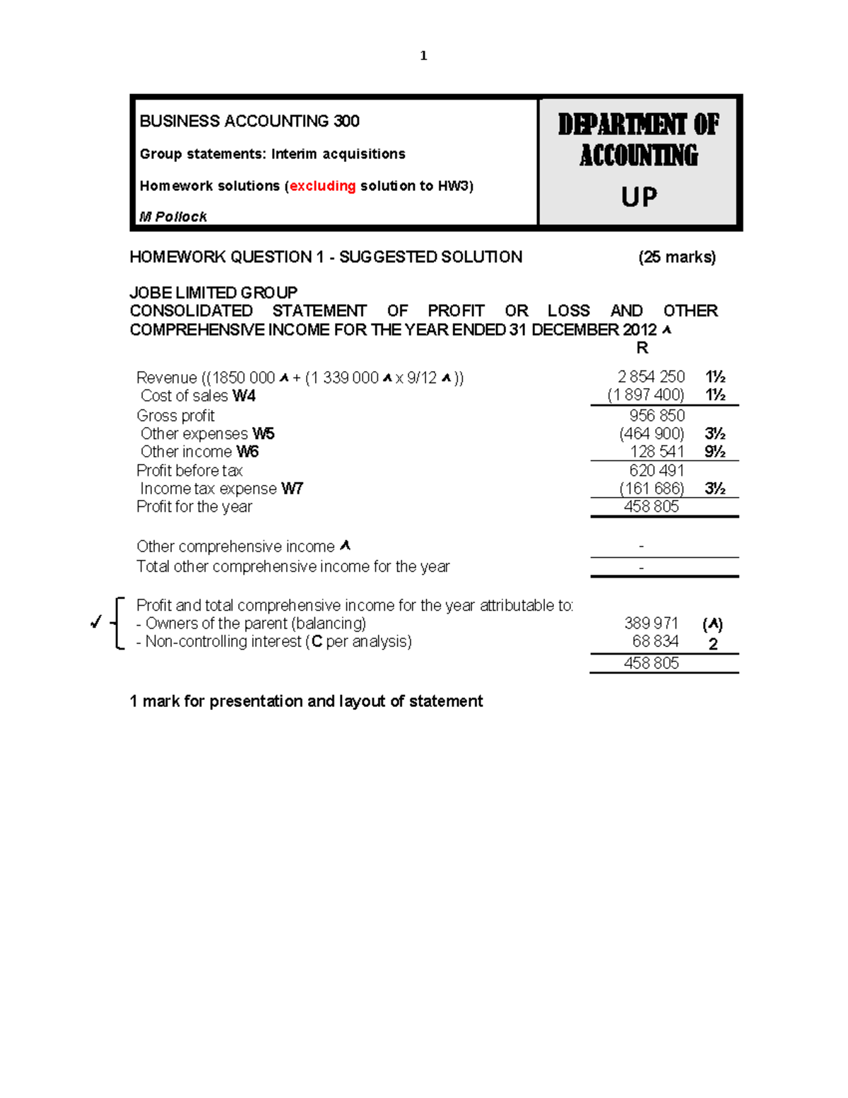 Interim Homework Solutions 2022 - BUSINESS ACCOUNTING 300 Group ...