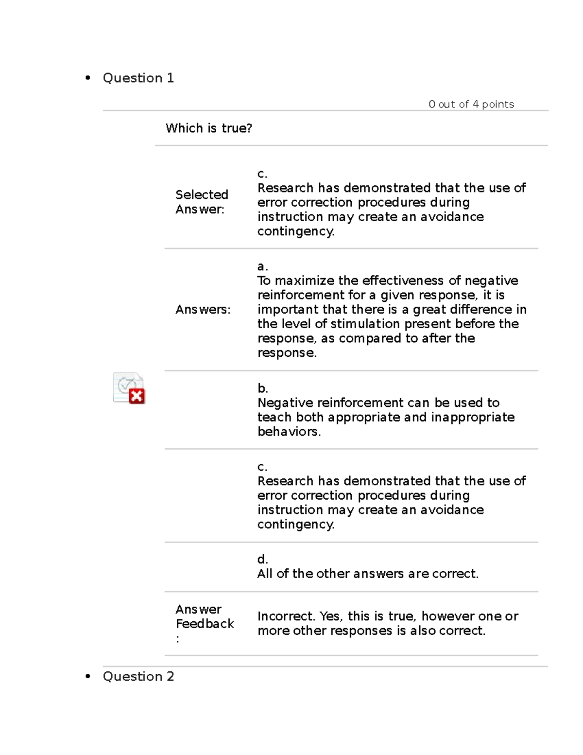 7713 week 1 quiz - This is a unit 1 quiz that discusses interventions ...