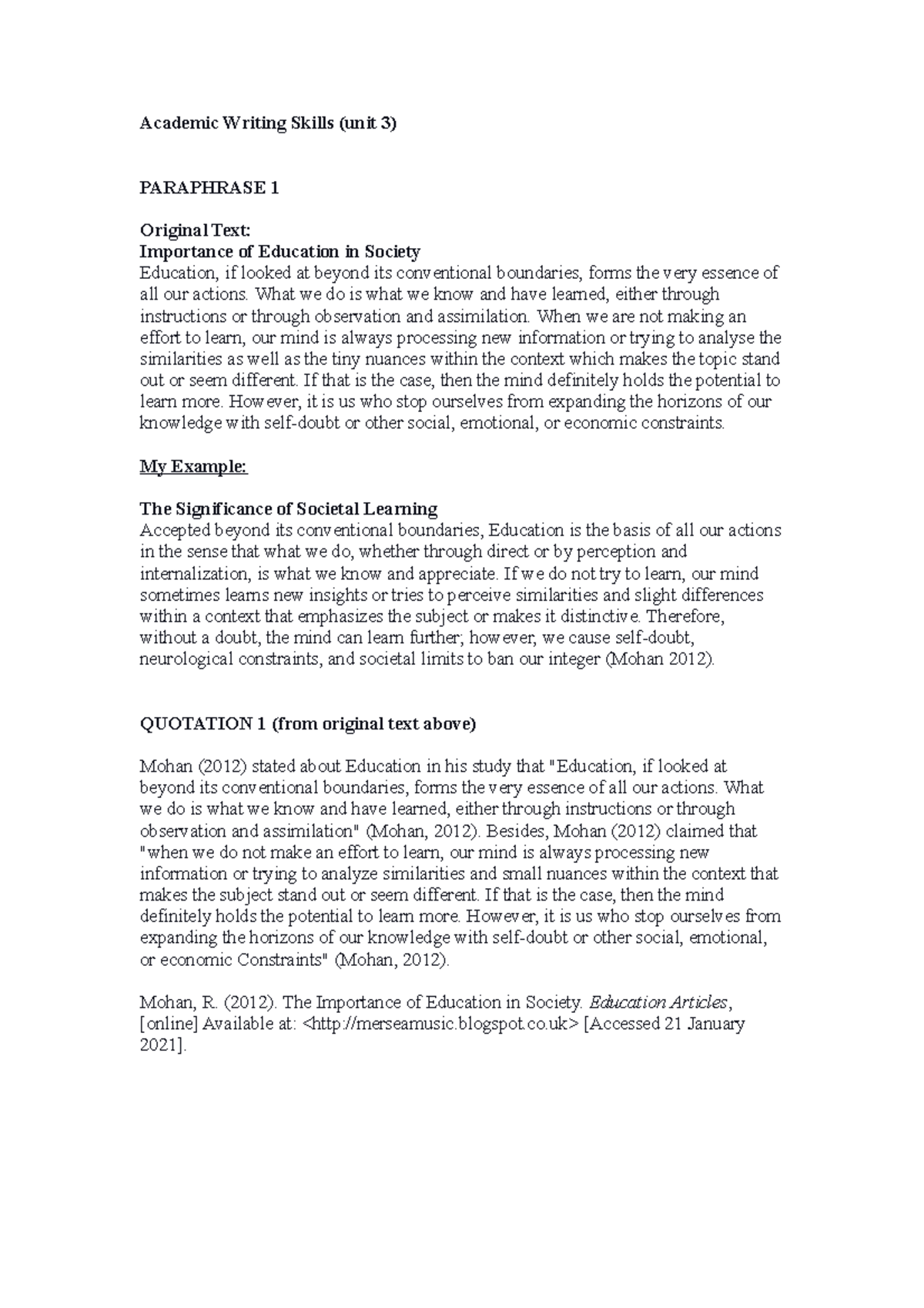 Academic Writing Skills unit 3- retif - Academic Writing Skills (unit 3 ...