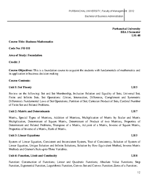 Final Version Syllabus of MBA First Semester 079 - PURBANCHAL ...