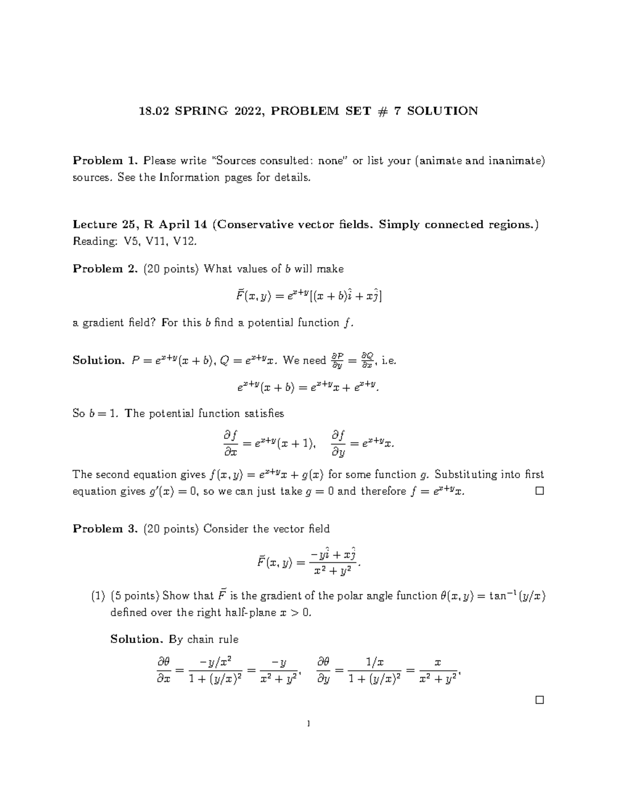 Pset 7 Sol Solutions To Weekly Problem Set A Focus On Building Problem Solving Skills 18