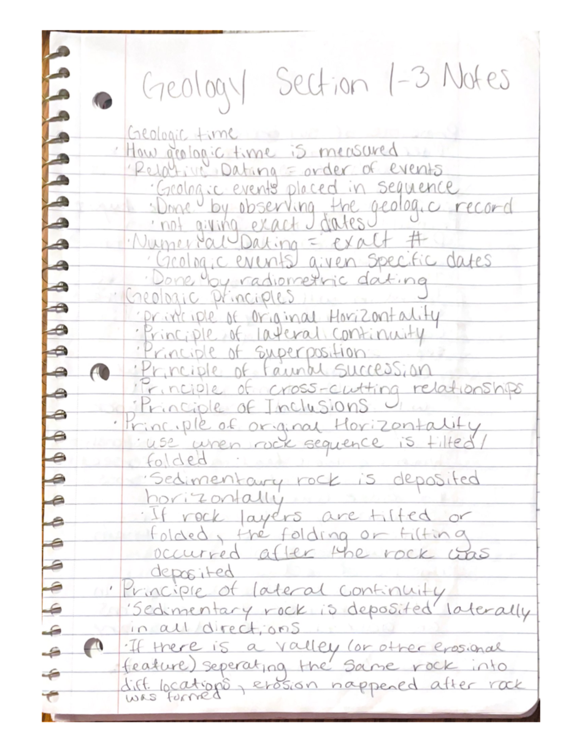 Geology section 1-3 notes - GOL 106 - Studocu