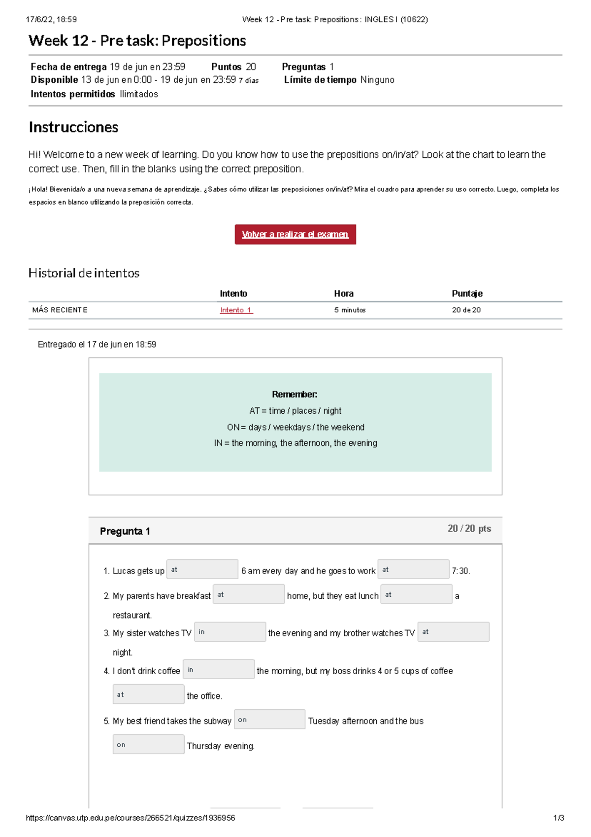 Week 12 - Pre task Prepositions Ingles I - 17/6/22, 18:59 Week 12 - Pre ...