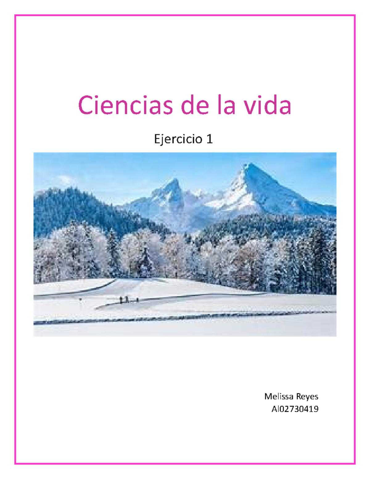Ciencias de la vida ejercicio 1 - Ciencias de la vida Ejercicio 1 ...
