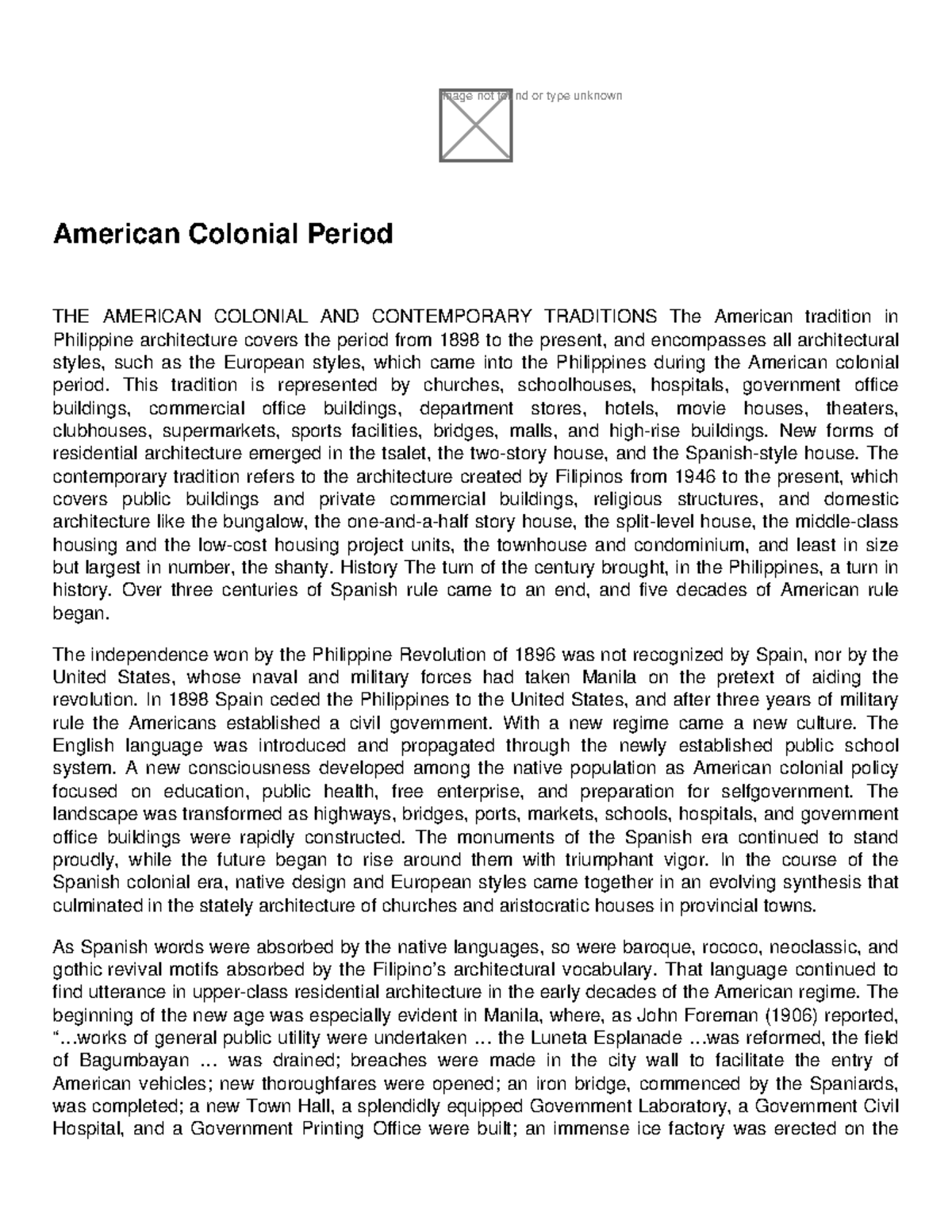 American Colonial Period - Image not found or type unknown American ...