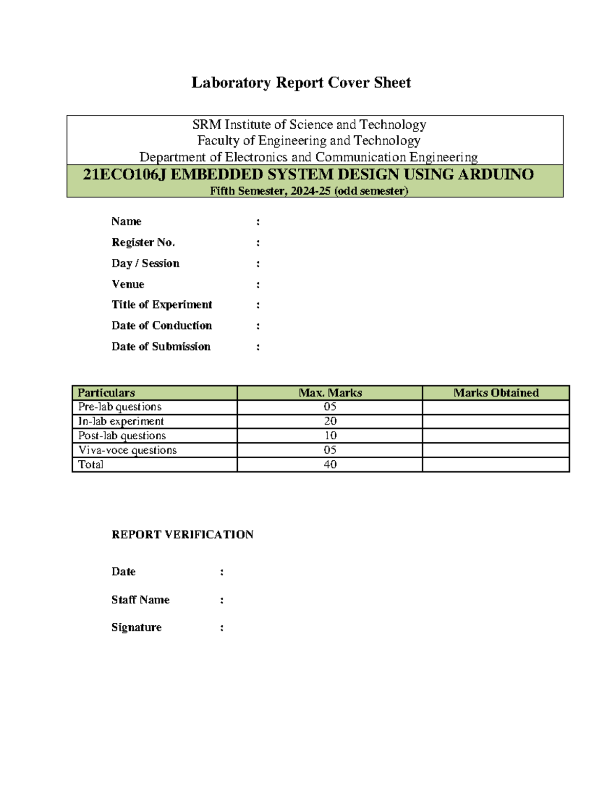 Finalmerged 3 removed - Lab exp1,2,3 - Laboratory Report Cover Sheet ...