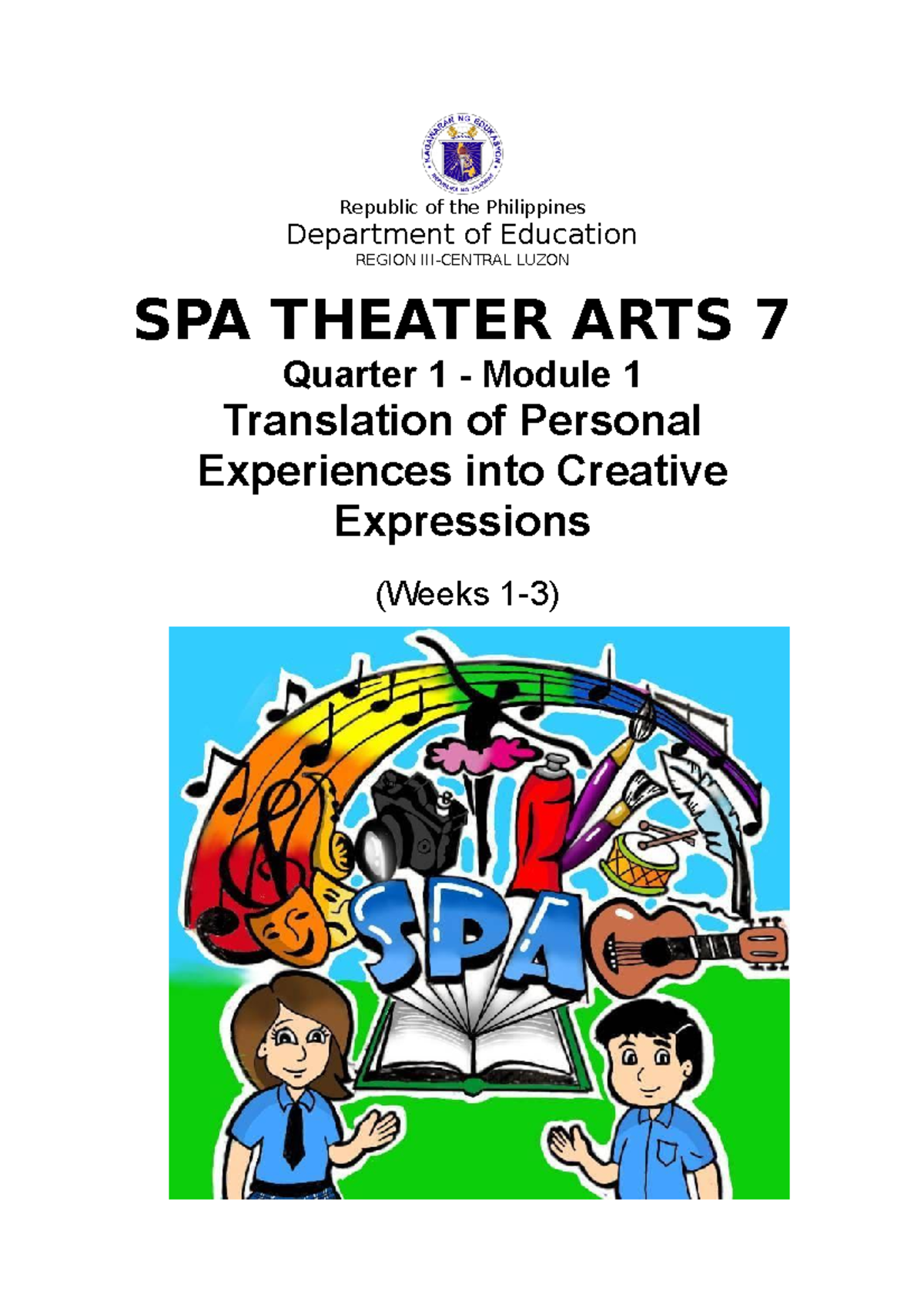 Theater Grade 7 Quarter 1 Module 1 - Republic of the Philippines ...