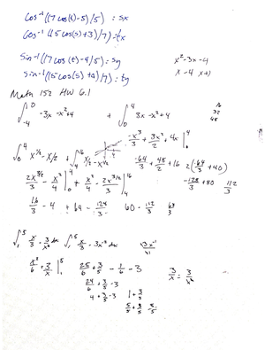 Lab 6 - Calculus 2 python Lab - In [19]: #1a indefinite integral In [20 ...