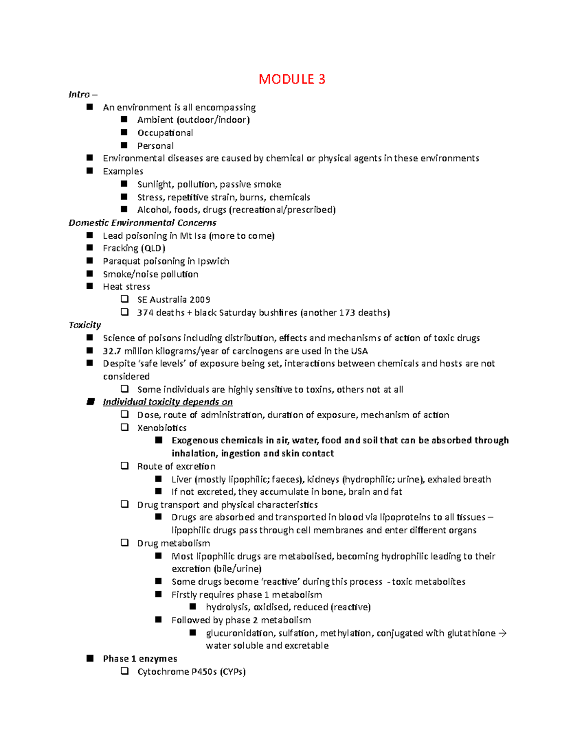 Module 1-3 Detailed Notes - MODULE 3 Intro – n An environment is all ...