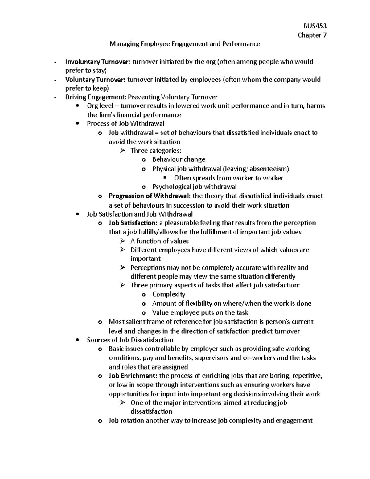 Chapter 7 - Summary Human Resource Managemet - Chapter 7 Managing ...