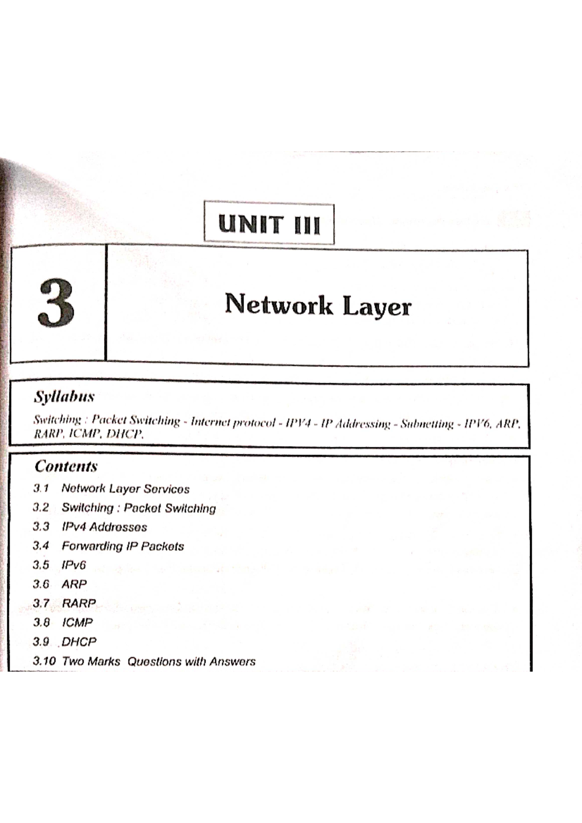 3rd unit - Network essential notes - Computer Networks - Studocu