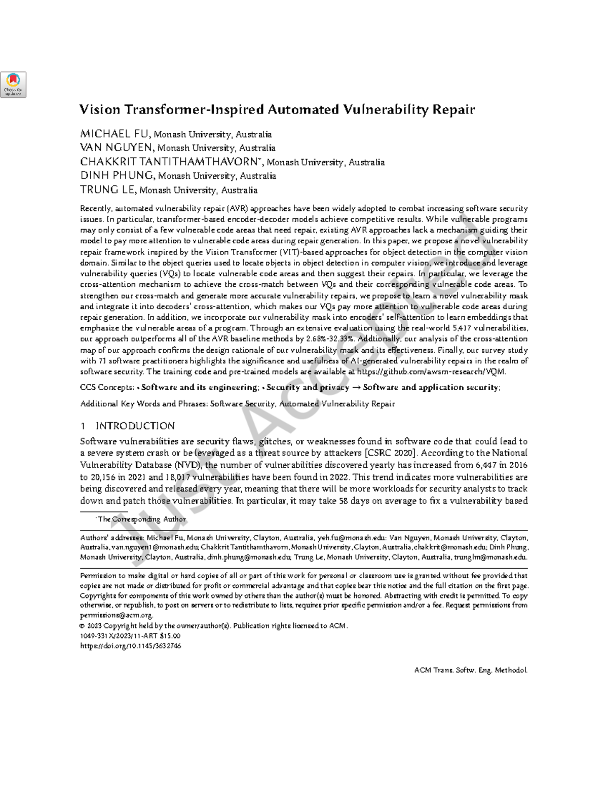 Visiontransformer patching - Vision Transformer-Inspired Automated ...