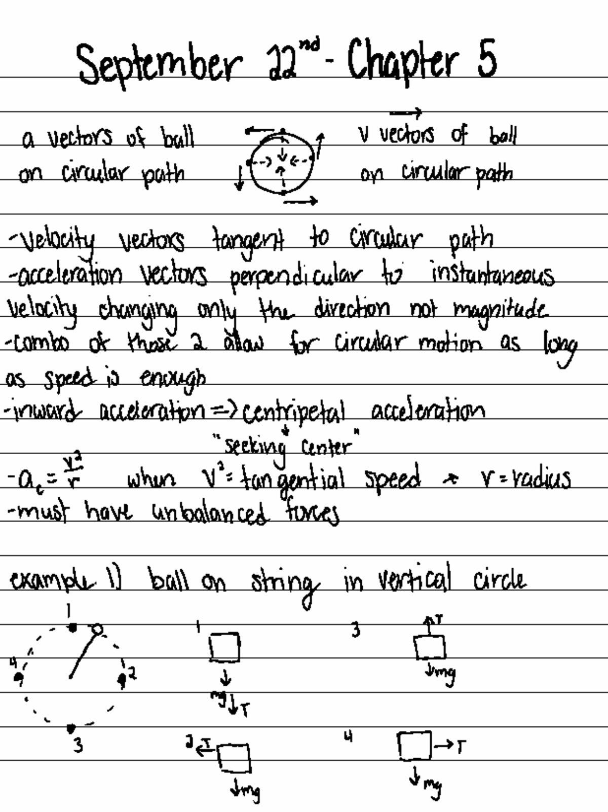 Chapter 5 Notes - PHY 309K - Studocu